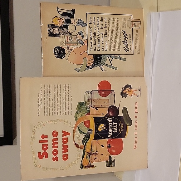 None | Art | Vintage Magazine Ads For Products Morton Salt And Kelloggs ...